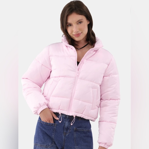 No Boundaries | Jackets & Coats | Black Or Pink Puffer Jacket Womens No ...